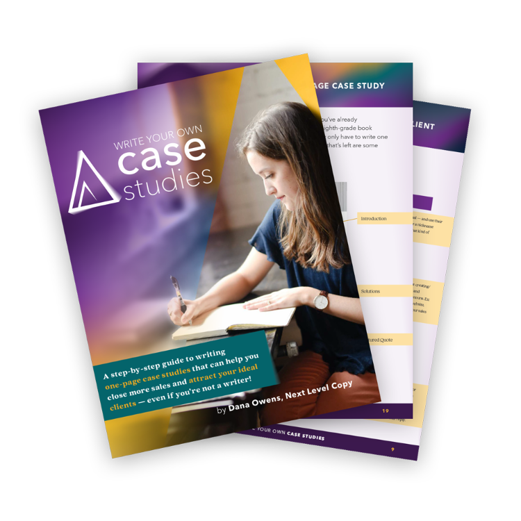 Write Your Own Case Studies DIY Digital Workbook – Next Level Copy